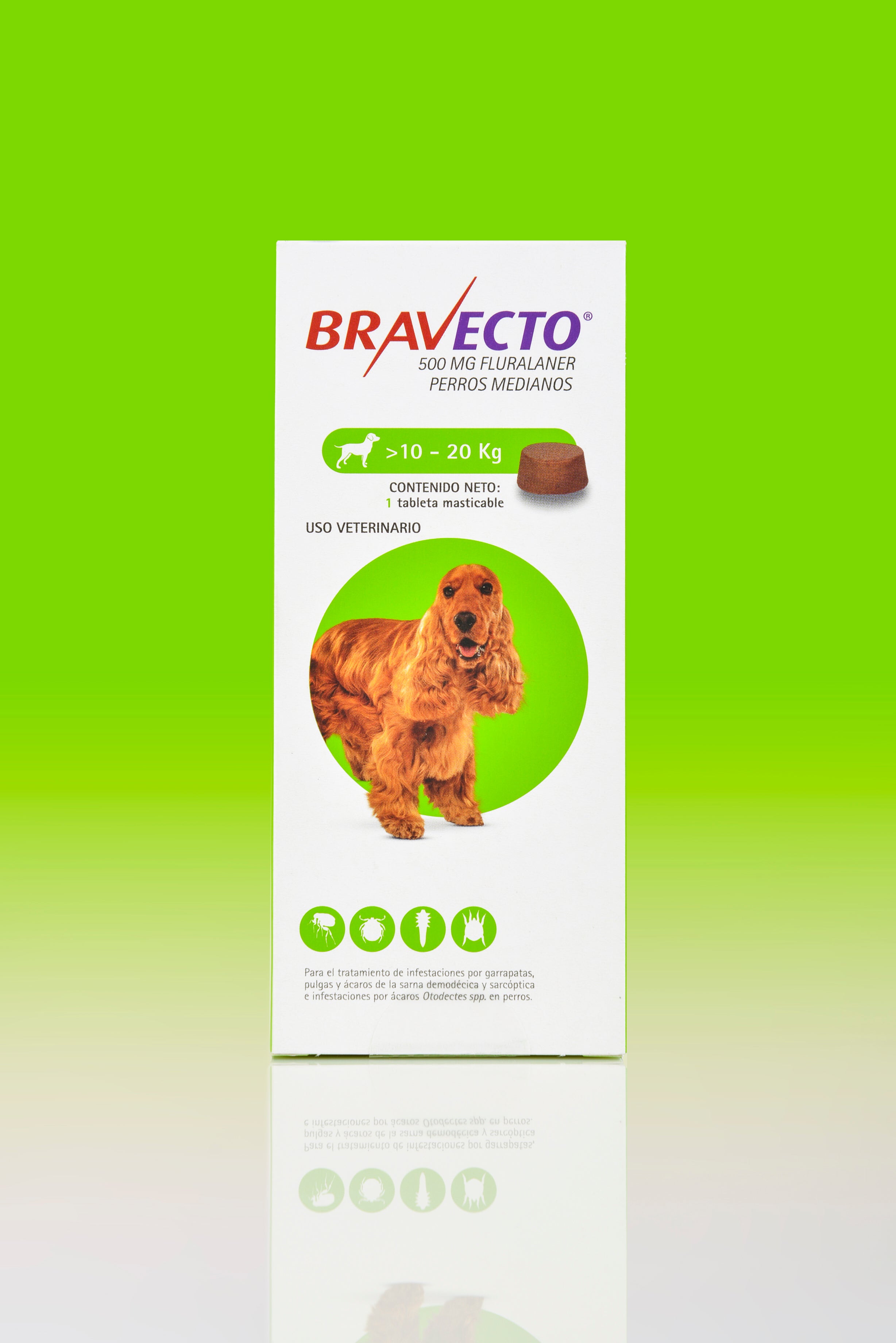 Bravecto para perro de 10-20 Kg 500 mg