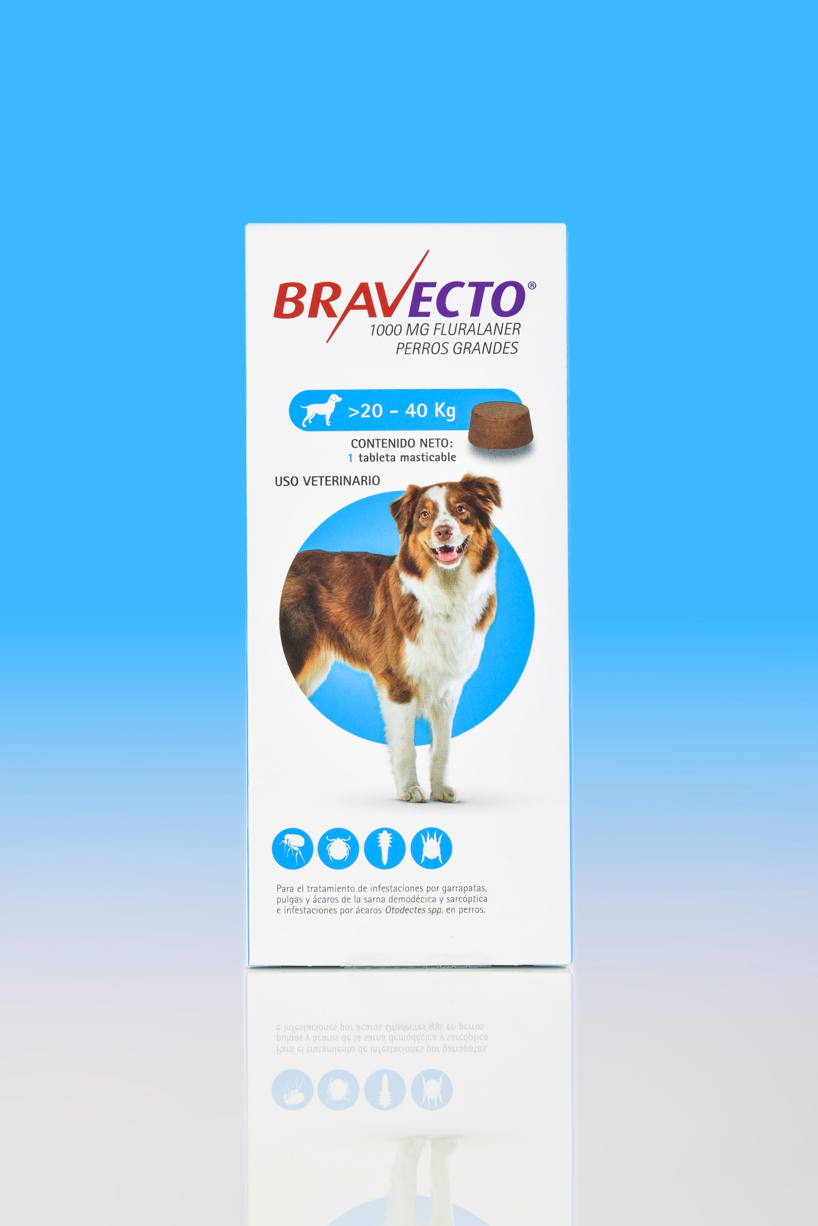Bravecto para perro de 20-40 Kg 1000 mg